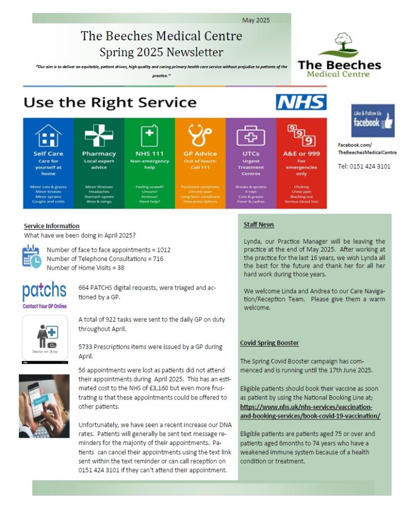 Practice Newsletters - The Beeches Medical Centre